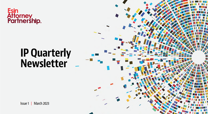 Esin Intellectual Property Quarterly Newsletter